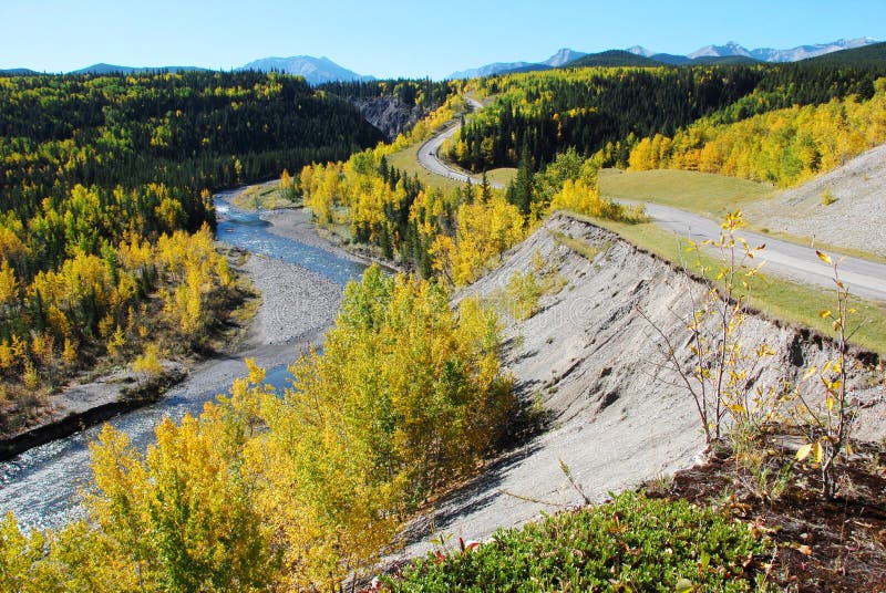 Highway in a Beautiful Shape Stock Image - Image of calgary, expression ...