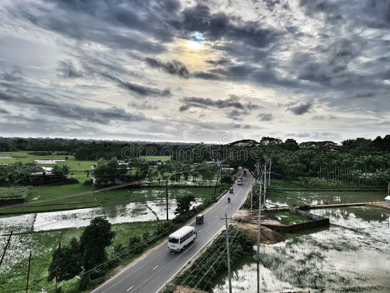 Highway Road Chattogram To Coxs Bazar Stock Image - Image of bridge ...