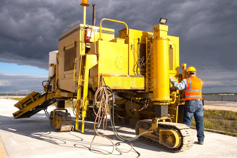 Highway road construction stock photo. Image of highway - 44653488