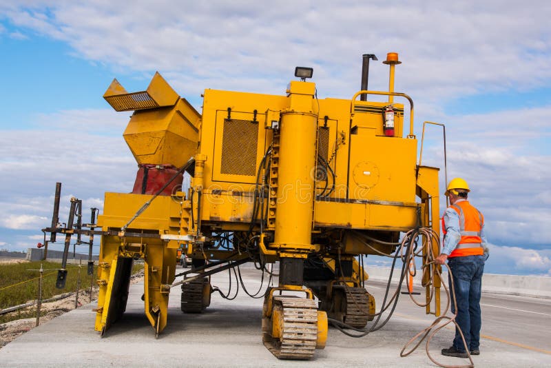 Road Highway Construction Worker Stock Photo - Image of construction ...