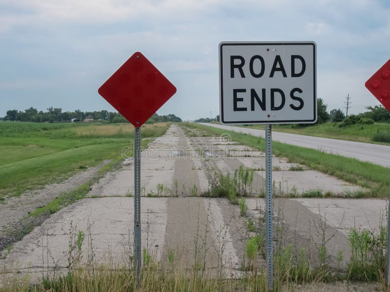 Highway or road dead end stock image. Image of american - 120135161