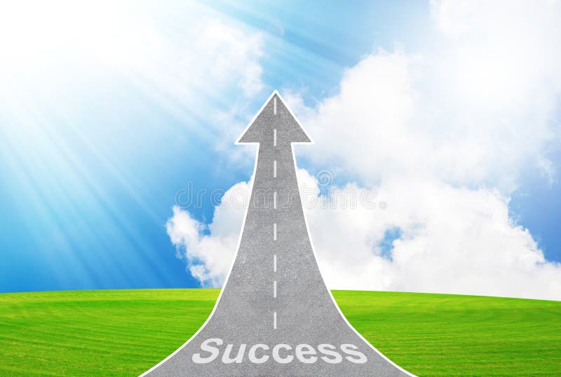 Highway Road Going Up As an Arrow Symbolizing Success, Growth Stock ...