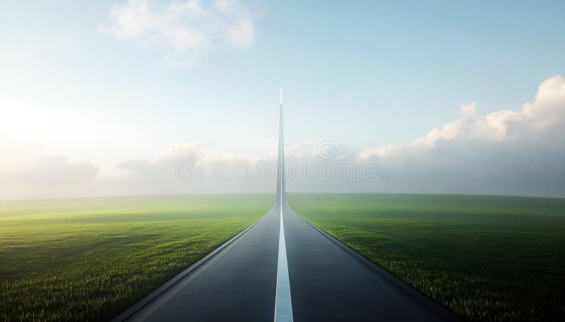 Highway Road Going Up As an Arrow Symbolizing Success, Growth, or ...