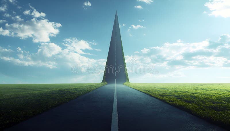 Highway Road Going Up As an Arrow Symbolizing Success, Growth, or ...