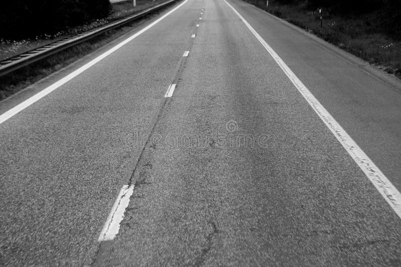 Highway road stock image. Image of horizon, long, cloud - 64217845