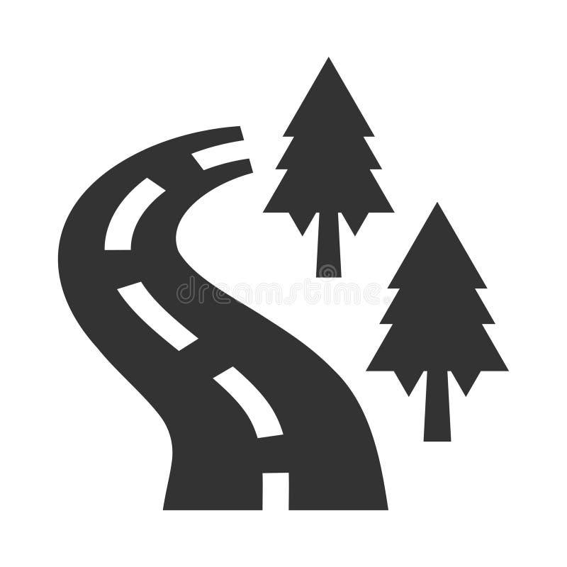 Highway road icon stock vector. Illustration of location - 273799925