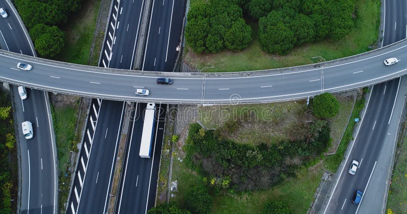 Highway and Road Interchange Stock Image - Image of interstate, highway ...