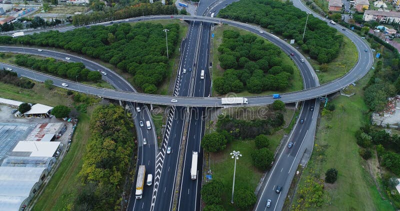 Highway and Road Interchange Stock Photo - Image of motorway, junction ...