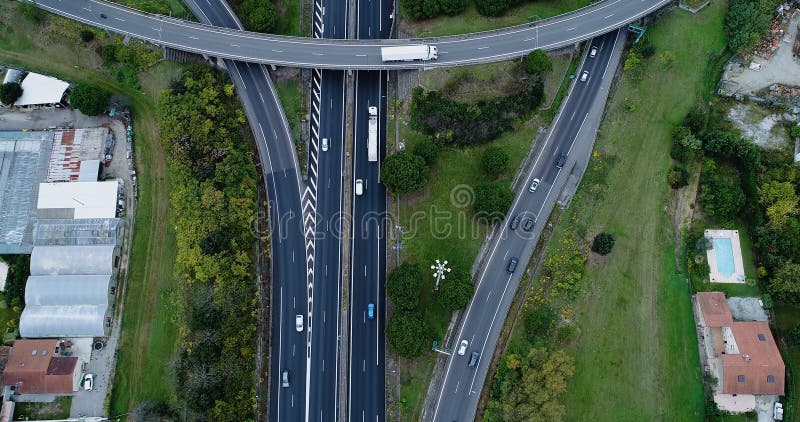 Highway and Road Interchange Stock Image - Image of circle, overpass ...