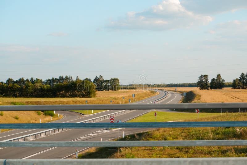 Highway Road Junction. View of Highway Road Junction from the Bridge ...