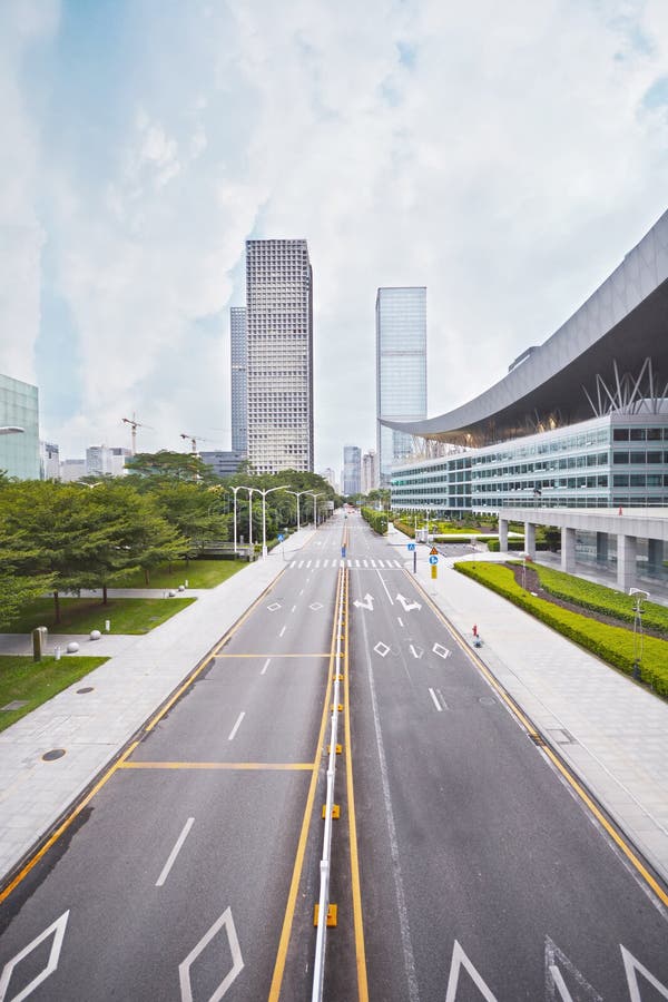 Highway Road in Modern City Stock Photo - Image of city, lane: 61850560