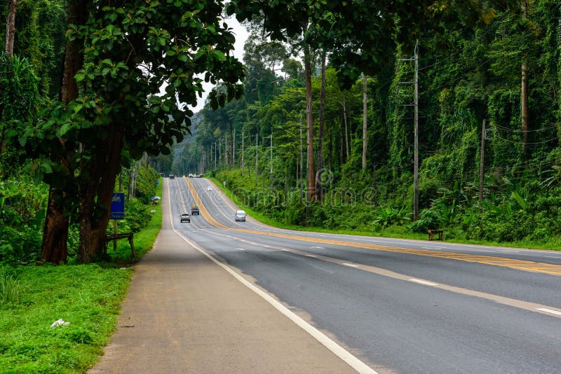 Highway, Road Route, White Lines, Guide Post Stock Photo - Image of ...