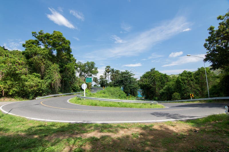 Highway, Road Route, White Lines, Guide Post Stock Photo - Image of ...