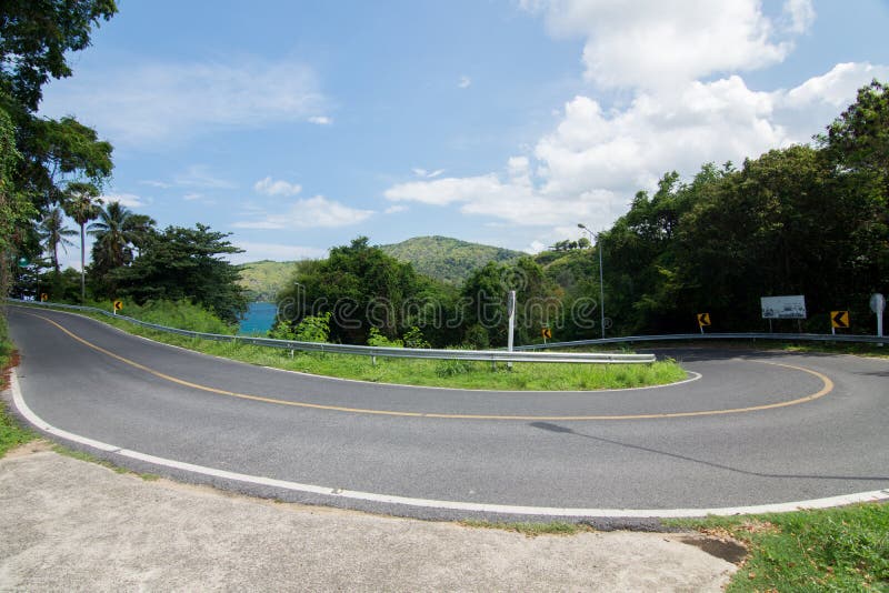 Highway, Road Route, White Lines, Guide Post Stock Photo - Image of ...