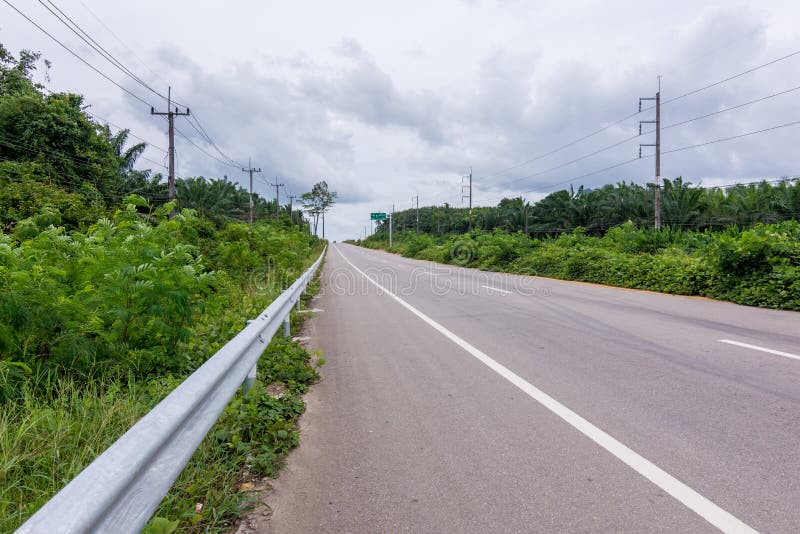 Highway, Road Route, White Lines, Guide Post Stock Image - Image of ...