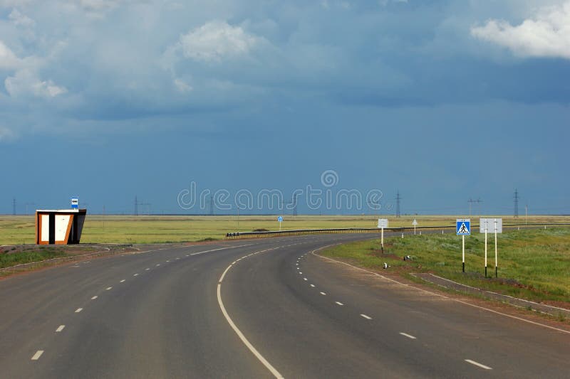 Highway stock image. Image of road, business, nonurban - 121095407