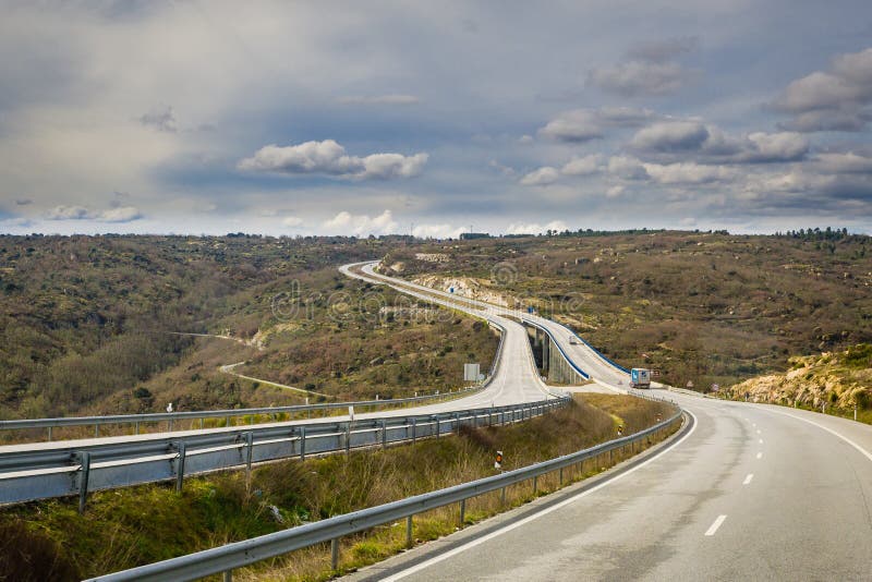 The Highway in Rural Hills of Spain Editorial Photo - Image of forest ...
