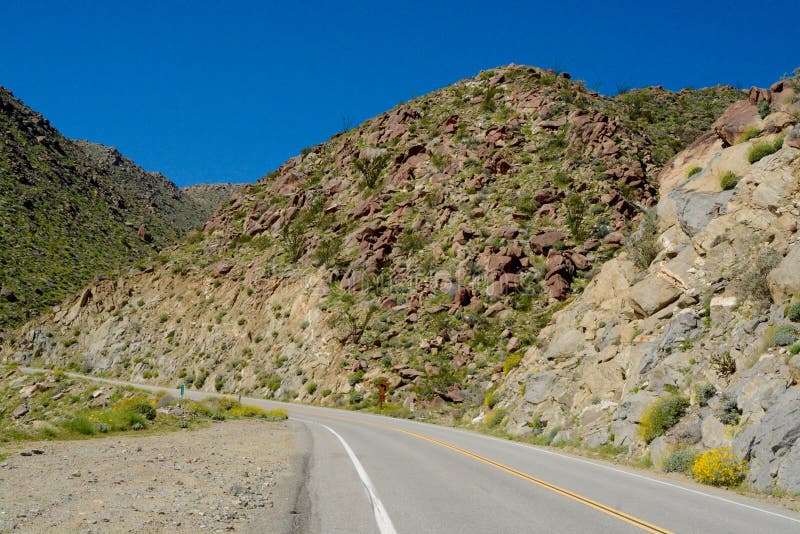 California Highway 2 stock image. Image of angeles, curve - 41825047