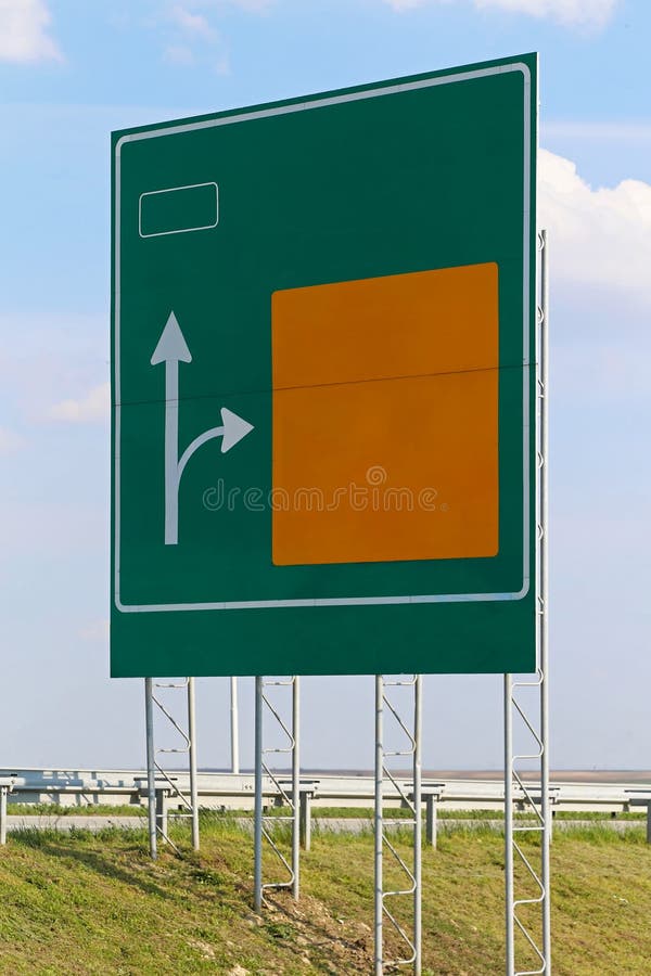 Advance Directional Sign stock photo. Image of expressway - 118030924