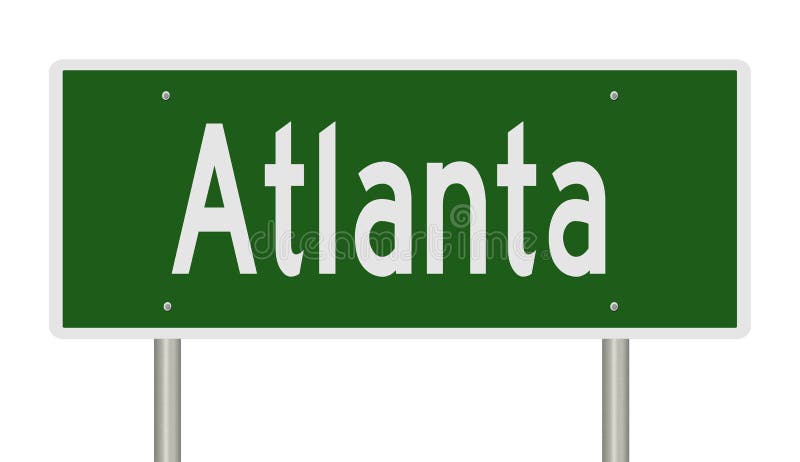 Atlanta Highway Sign Stock Illustrations – 48 Atlanta Highway Sign ...