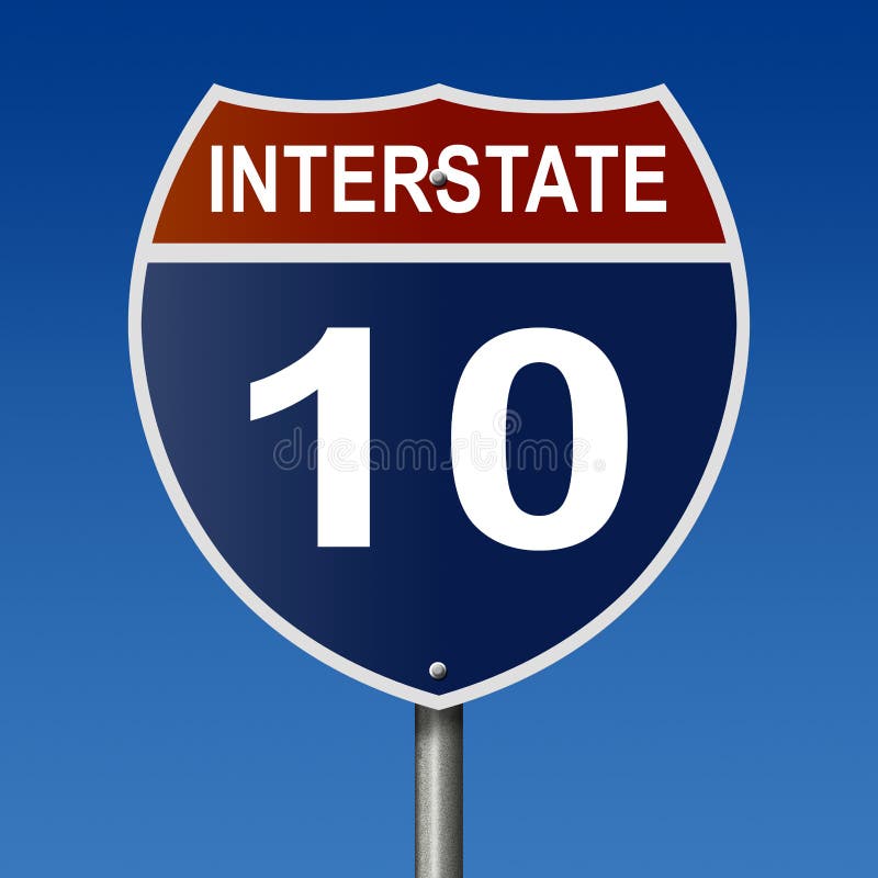 10 Freeway Sign Stock Illustrations – 306 10 Freeway Sign Stock ...