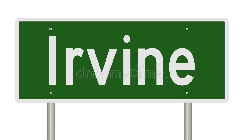 Irvine California City Map with American National Flag Illustration ...