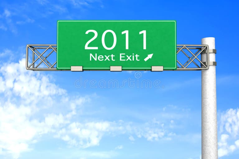 Highway Sign - Next Exit 2011 Stock Photo - Image of destination, plate ...