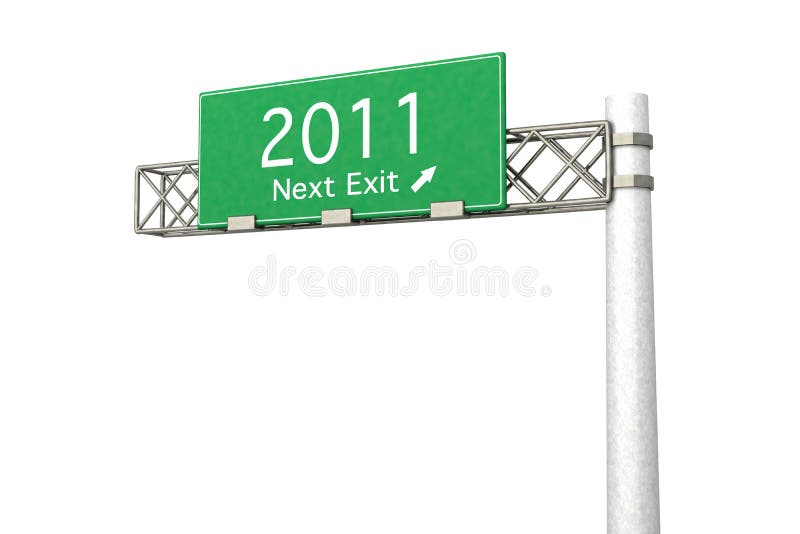 Highway Sign - Next Exit 2011 Stock Image - Image of guide, objective ...