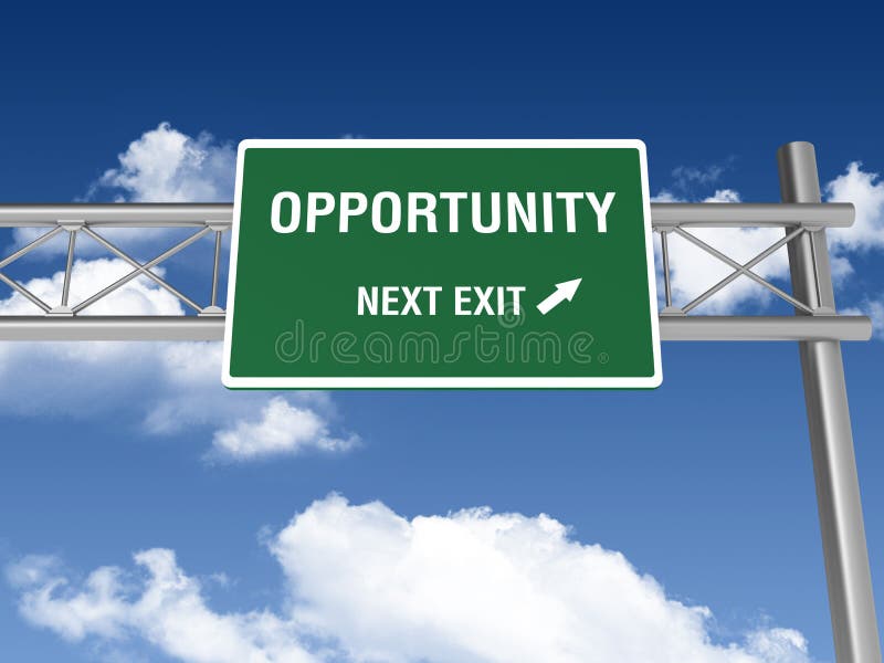 Way to opportunity stock illustration. Illustration of calculation ...