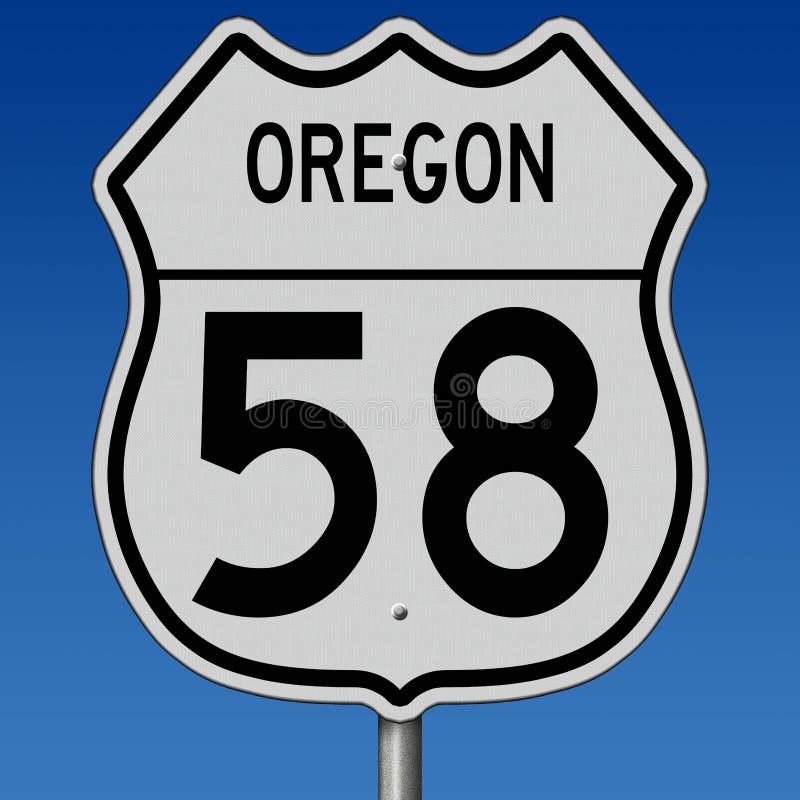 Oregon highway sign stock vector. Illustration of road - 3422219
