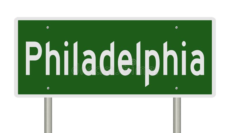 Philadelphia sign stock illustration. Illustration of illustrated ...