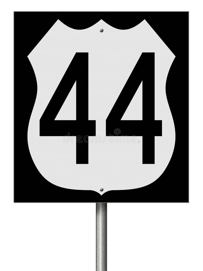Highway sign for Route 44 stock illustration. Illustration of route ...