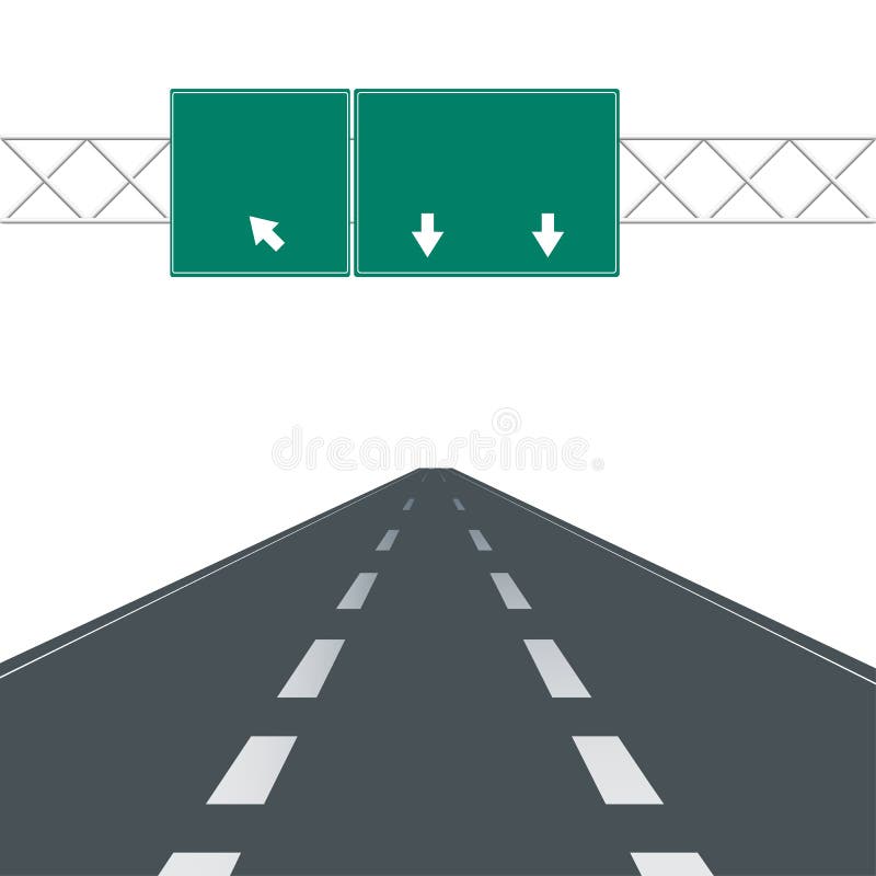Highway signs. stock vector. Illustration of direction - 68157504
