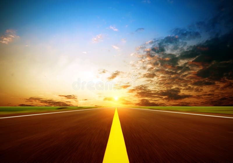 Highway and the sky stock image. Image of color, open - 25410569