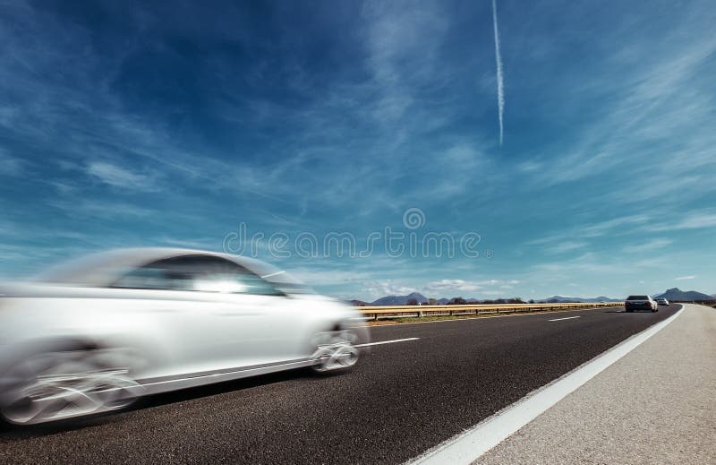 Highway speed motion stock image. Image of automotive - 89945909