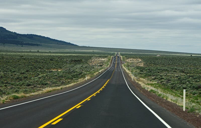 Highway 20 stock photo. Image of explore, lonely, sagebrush - 84564528