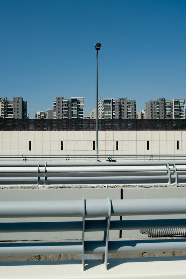 Highway, street lamp stock photo. Image of overpass, china - 31697436