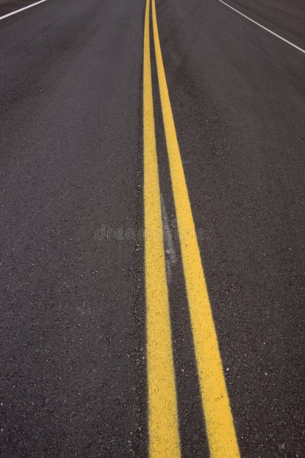 Highway stripe stock photo. Image of yellow, lane, road - 5808188