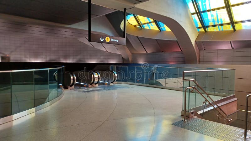 Highway 407 Subway Station Interiour View Editorial Stock Image - Image ...