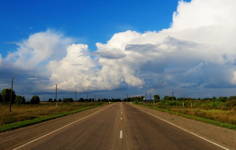 Highway in the summer stock image. Image of summer, highway - 31375243