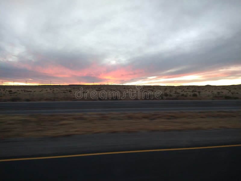 Highway sunset stock photo. Image of ocean, highway - 211624348