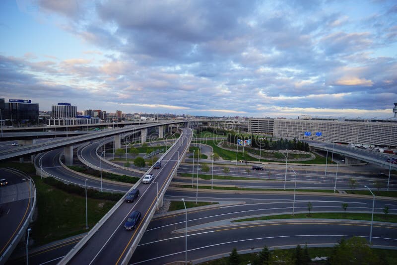 Highway System in a Big City Editorial Stock Photo - Image of horizon ...