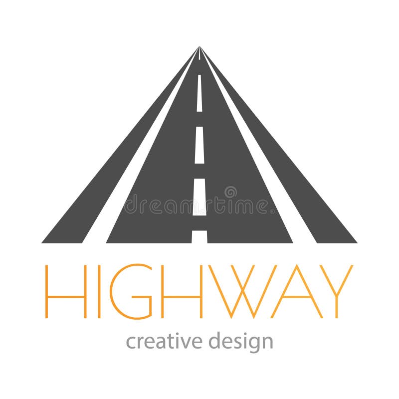 Highway. Template for a Logo, Label, Brand or Sticker of a Transport ...