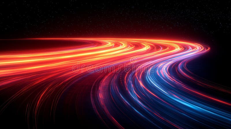 Highway Texture with Abstract Speed Light Trails Overlay, Suitable for ...