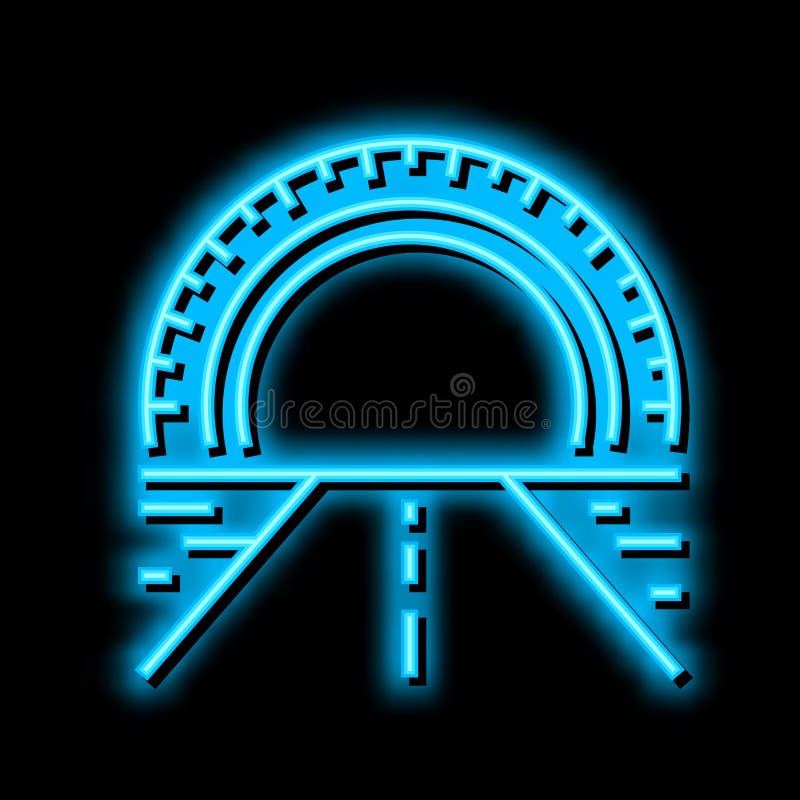 Highway Tires Neon Glow Icon Illustration Stock Vector - Illustration ...