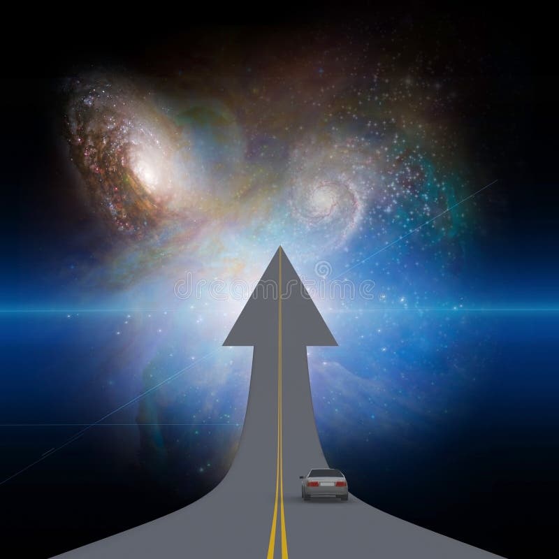 Highway to Heaven stock illustration. Illustration of galaxy - 187936637