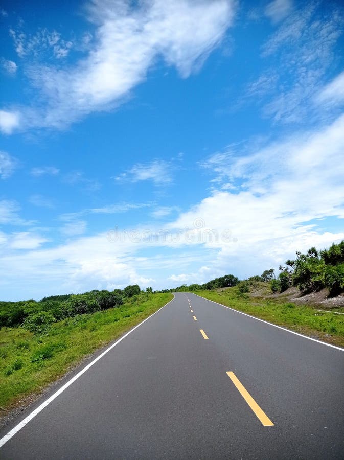 Highway To Infinity with Beautiful Scenery Stock Photo - Image of ...