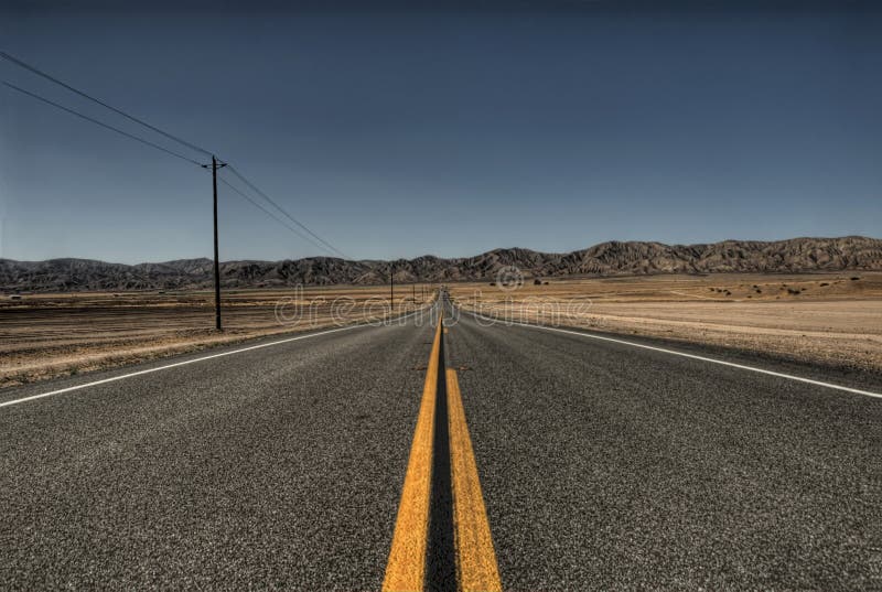 Highway To Infinity stock image. Image of land, barren - 52835683
