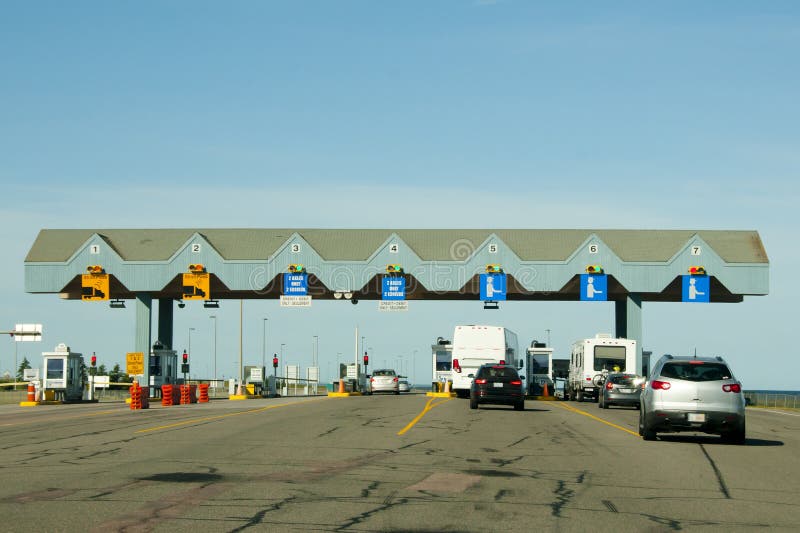 Highway Toll Gate stock image. Image of auto, interstate - 24830907