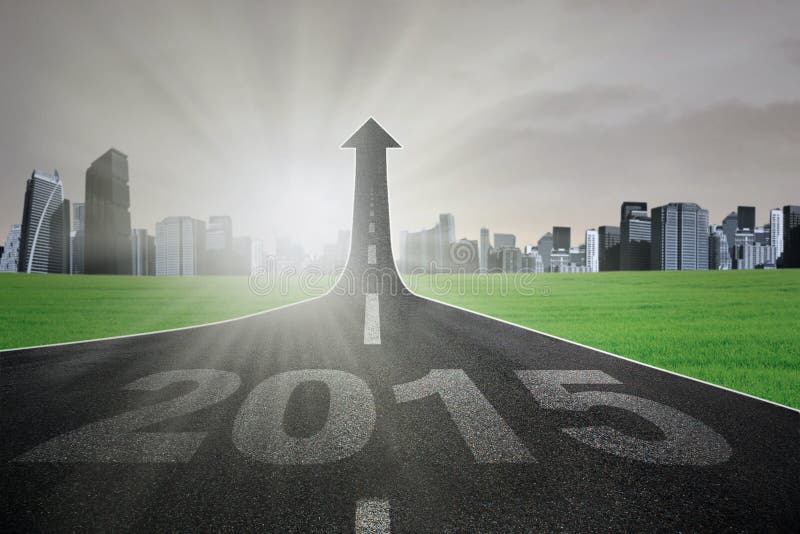 Highway Toward Bright Future at 2015 Stock Image - Image of goal ...
